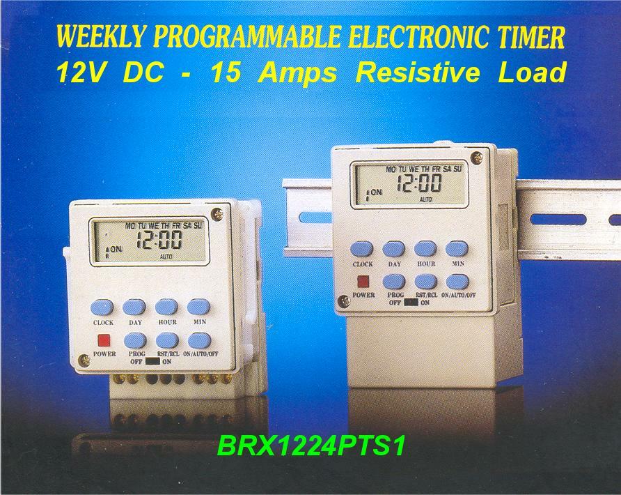 12v Dc Programmable Timer Switch Solar Brx1224pts1 Brazix